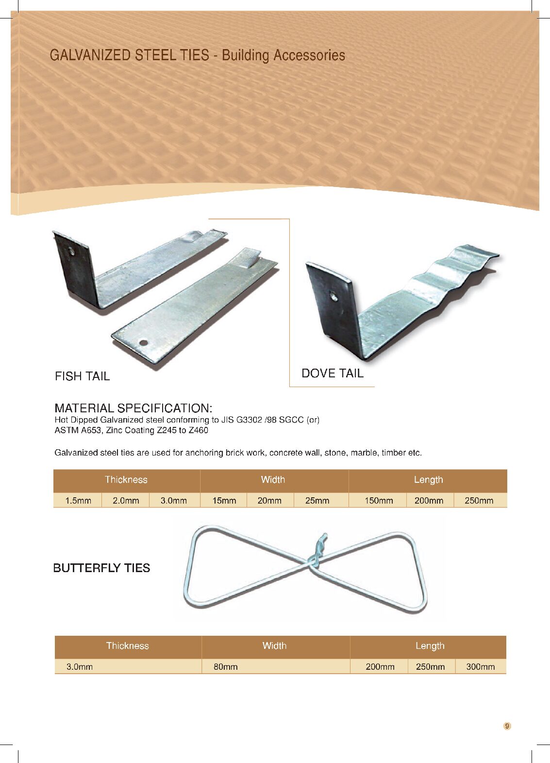 ATLAS HOLD FAST SHARMAT 1 MM X 4CM X 20CM GALVANIZ - Afrah Al Khaleej